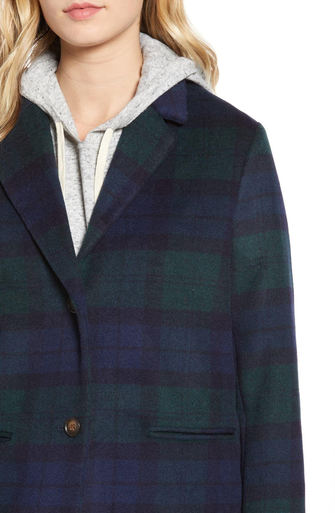 Joules Costello Check Wool Blend Coat | ppgbbe.intranet.biologia.ufrj.br