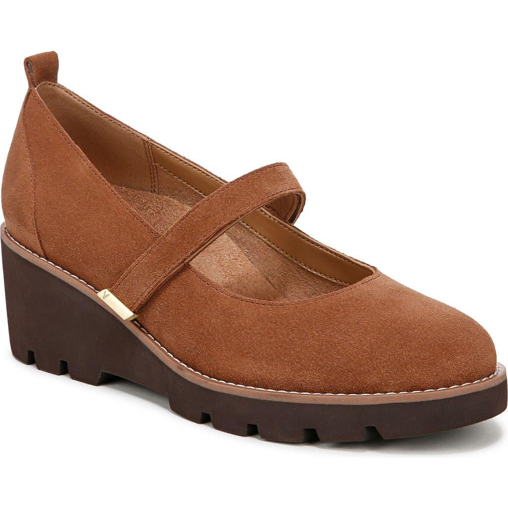 Vionic Alma Mary Jane Wedge Pump in Brown | Lyst
