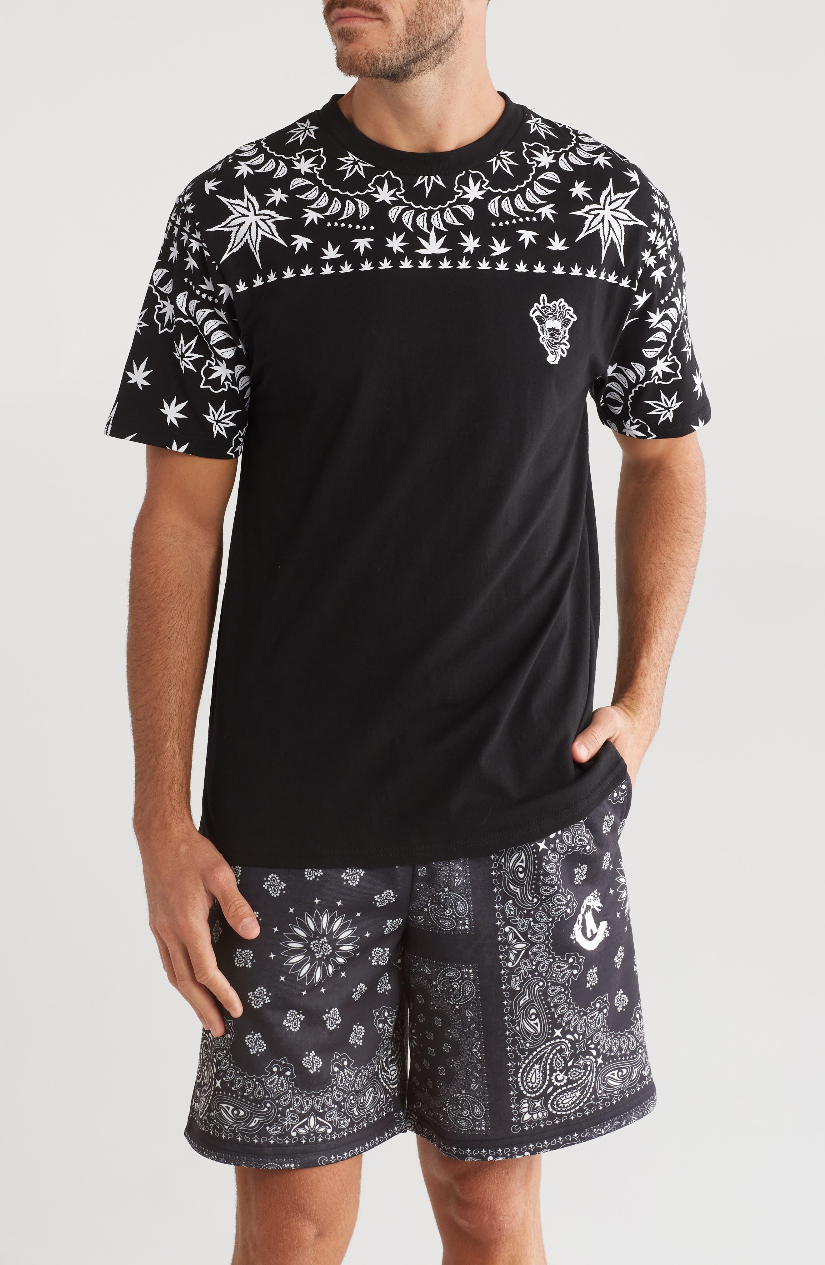 Crooks and Castles Bandanna Graphic T-shirt in Black for Men | Lyst