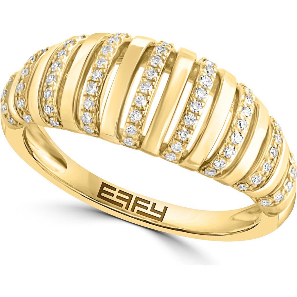 Effy 14K Diamond Caged Ring in Metallic | Lyst