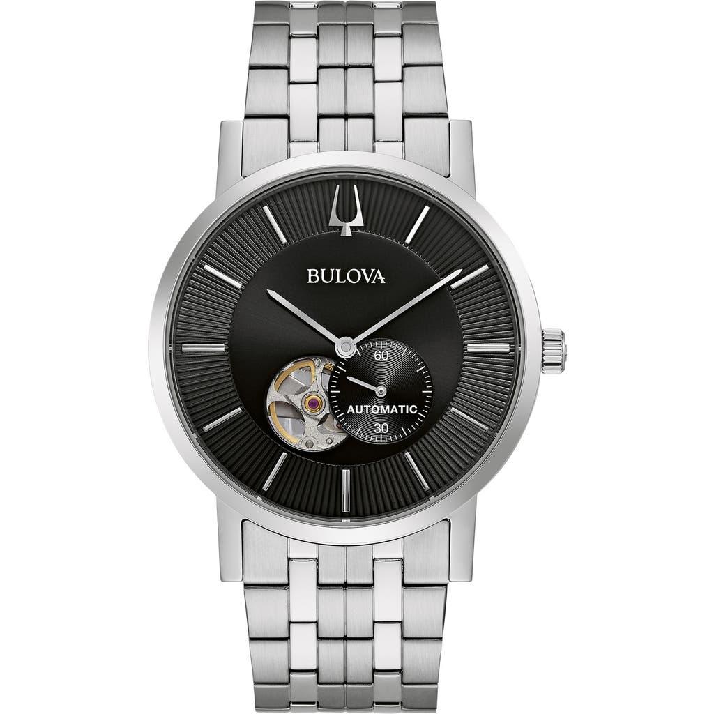 Bulova Automatic 21-Jewel Stainless Steel Bracelet Watch, 42Mm in ...