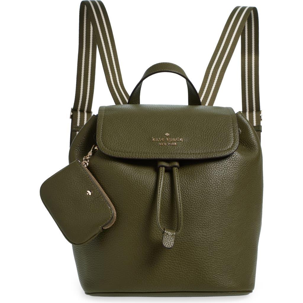 Kate Spade Rosie Medium Leather Flap Backpack in Green | Lyst