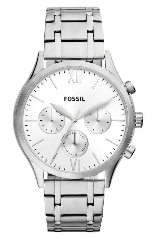 Fossil Multifunction Bracelet Quartz Watch in Gray for Men | Lyst