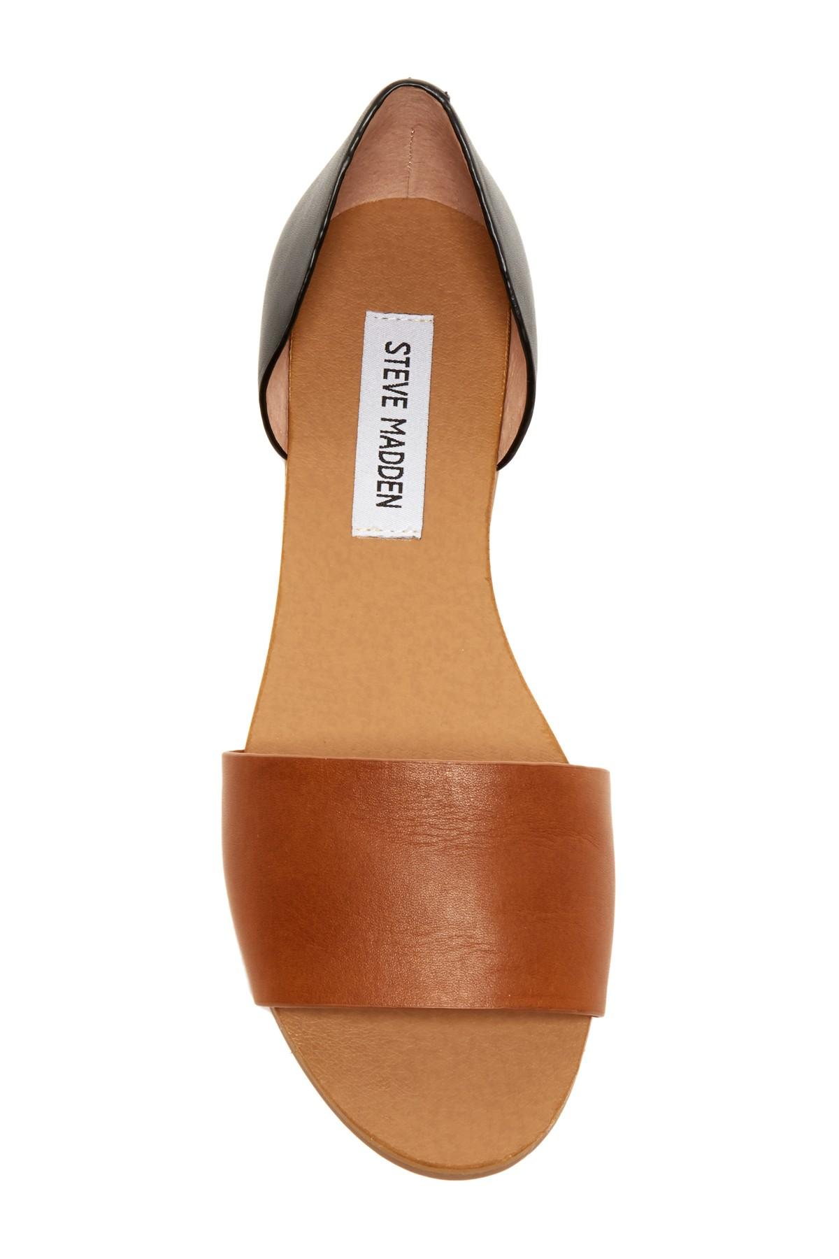 Steve Madden Leather Sidestep Sandal in Brown - Lyst Steve Madden Leather Sidestep Sandal in Brown - Lyst