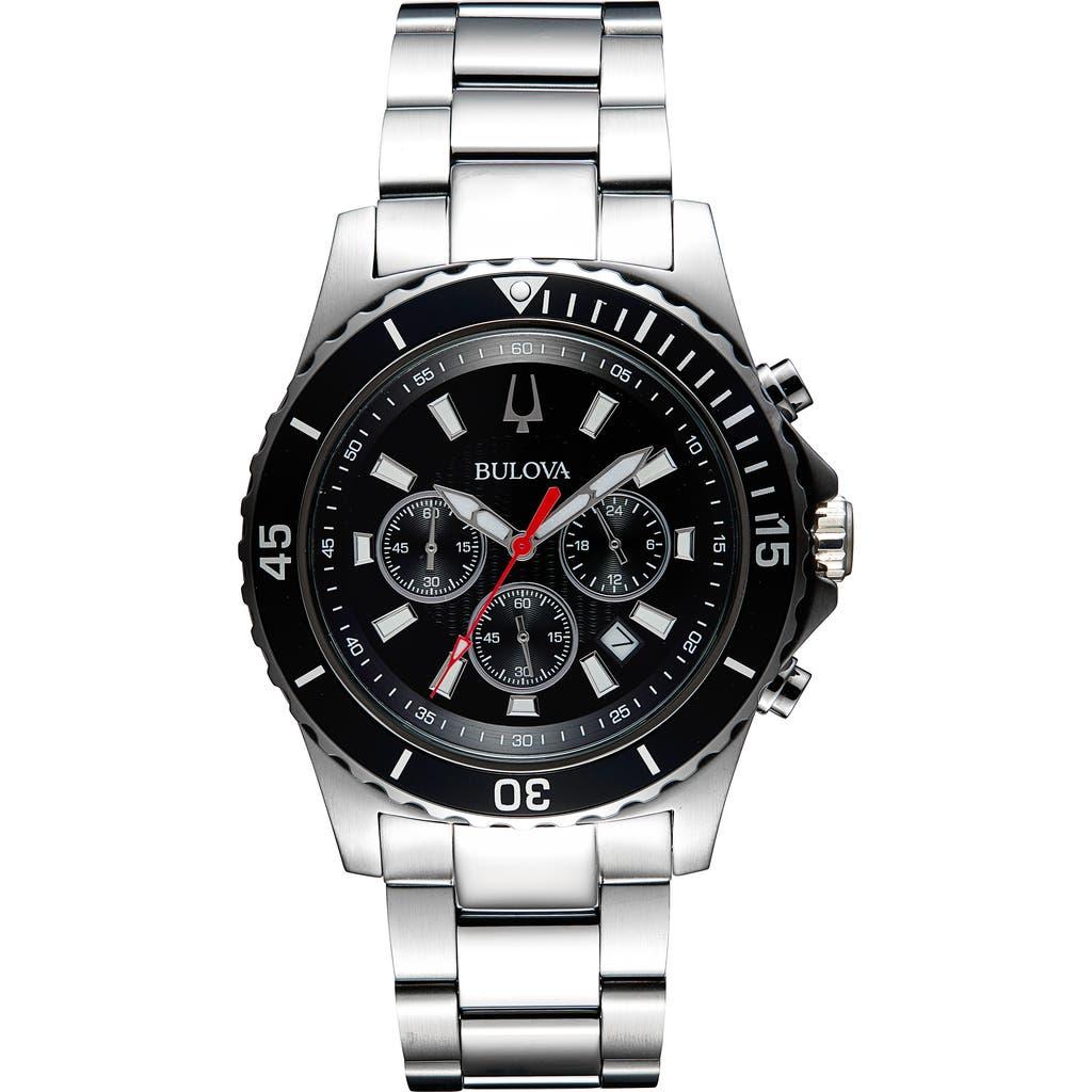Bulova Chronograph Quartz Bracelet Watch, 44Mm in Black for Men | Lyst