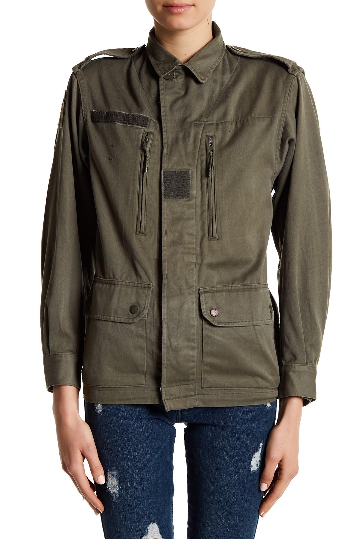 Etienne Marcel Cotton Epaulet Military Jacket - Lyst