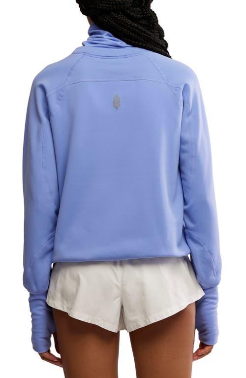 Free People Keepin' Cozy Run Pullover in Blue | Lyst