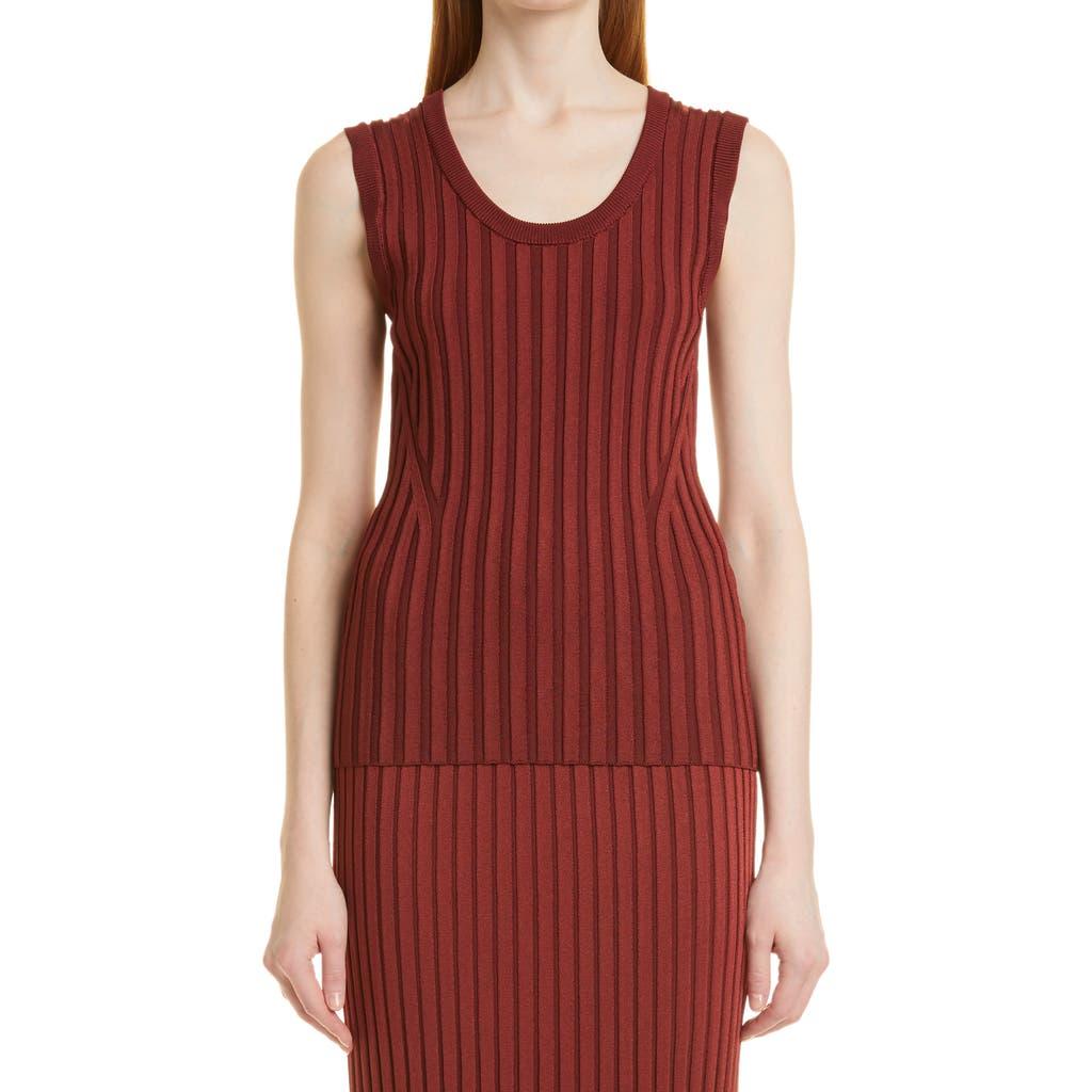 BOSS Fasanara Rib Tank in Red | Lyst