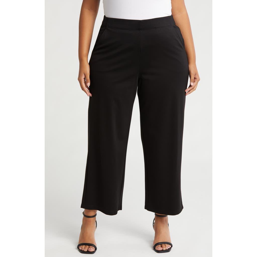 Max Studio Easy Wide Leg Ponte Pants in Black | Lyst