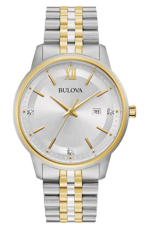 Bulova Diamond Bracelet Watch, 41Mm in Metallic for Men | Lyst