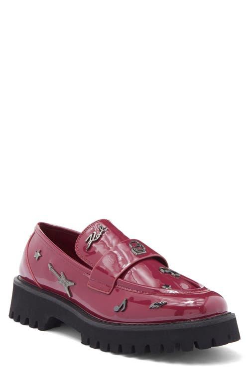 Karl Lagerfeld Gaston Rocker Moc Toe Loafer in Purple | Lyst
