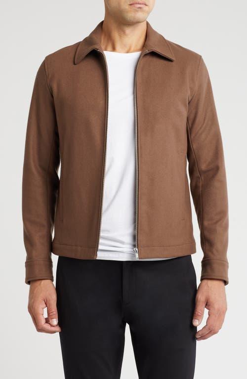 Theory Wyatt Wool Blend Bomber Jacket in Brown for Men | Lyst