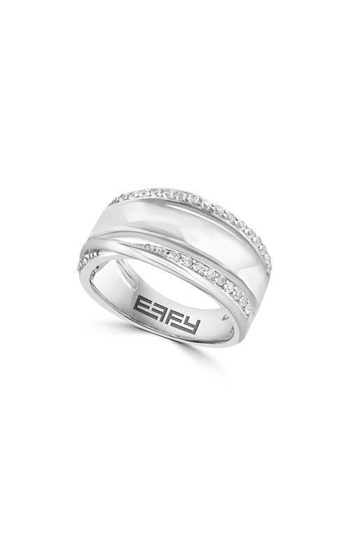 Effy Zircon Ring in White | Lyst