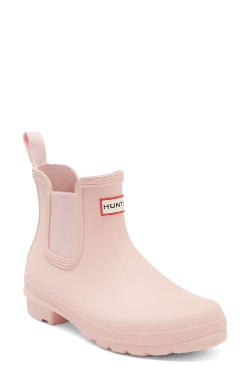 HUNTER Original Waterproof Chelsea Rain Boot in Pink | Lyst