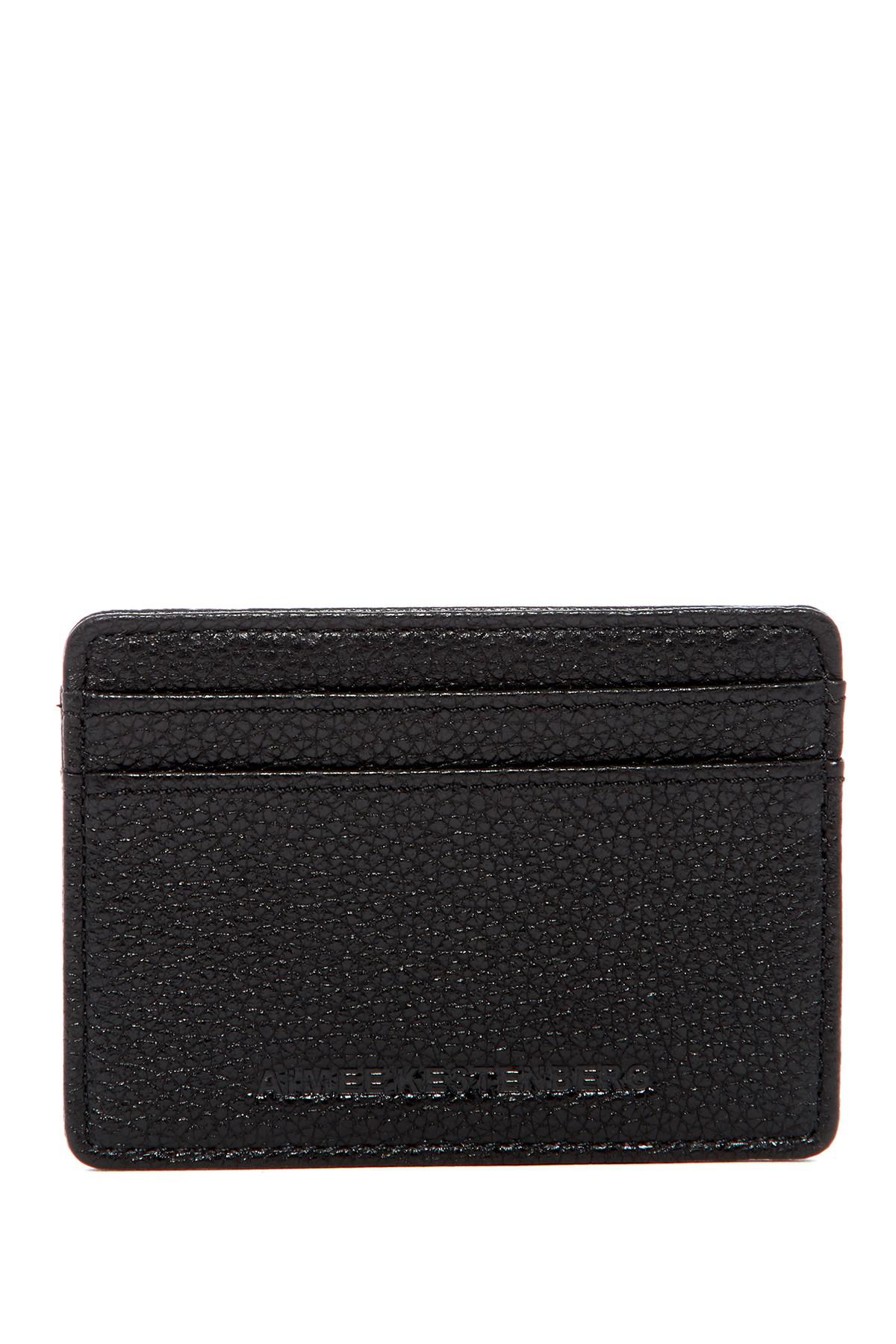 Aimee Kestenberg Leather Credit Card Wallet in Black for Men - Lyst