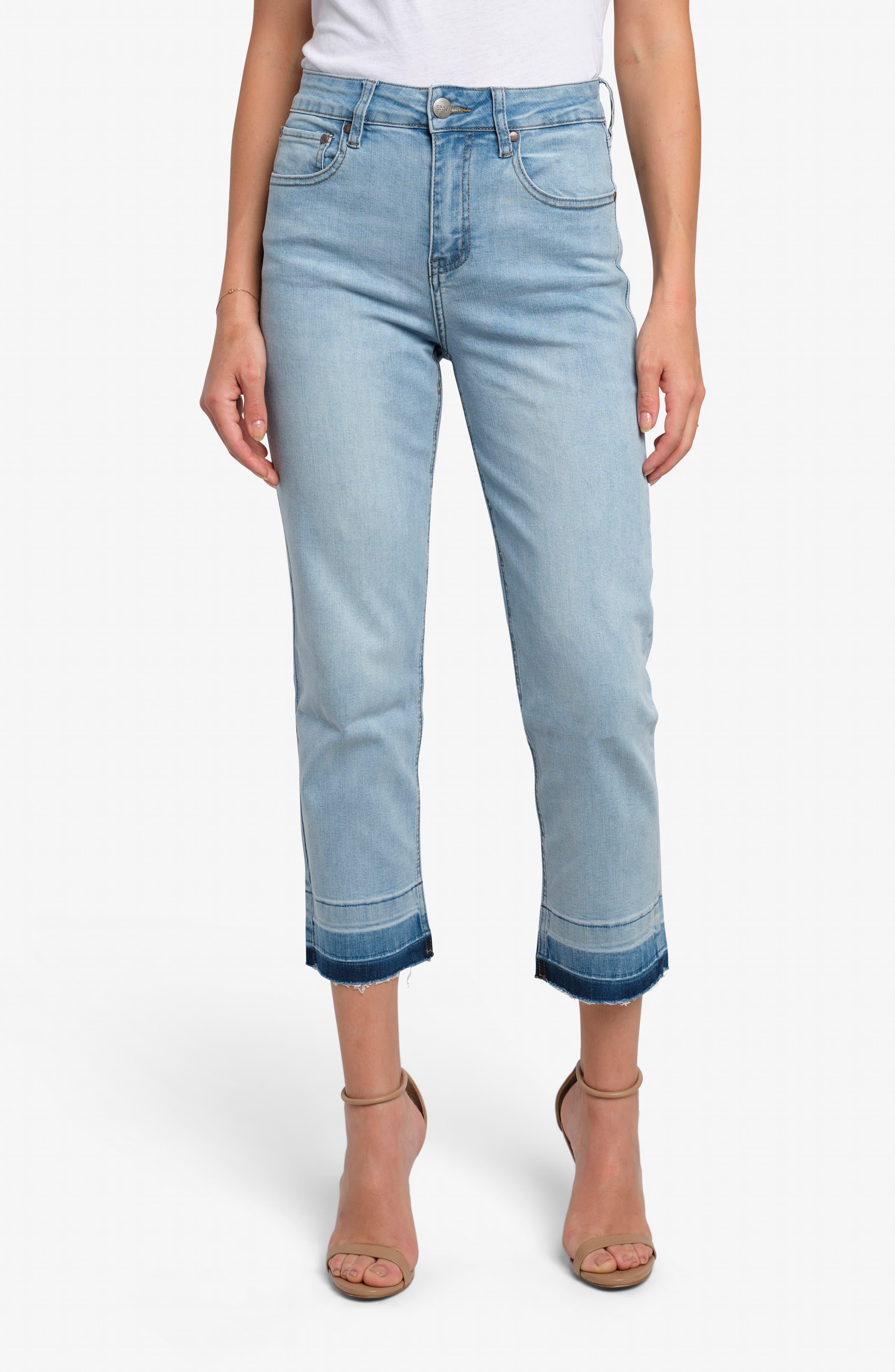 Class Roberto Cavalli High Waist Straight Leg Jeans in Blue | Lyst