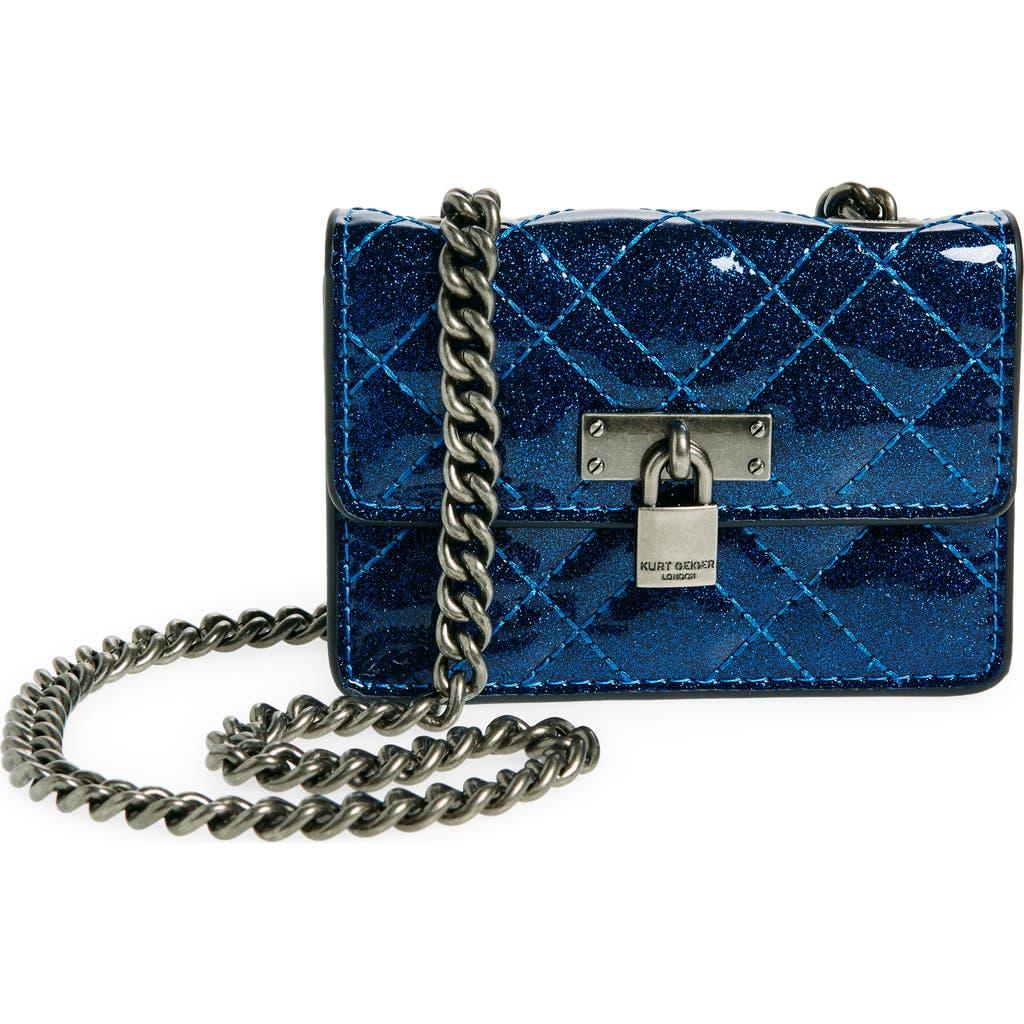 Kurt Geiger Micro Brixton Shoulder Bag in Blue | Lyst