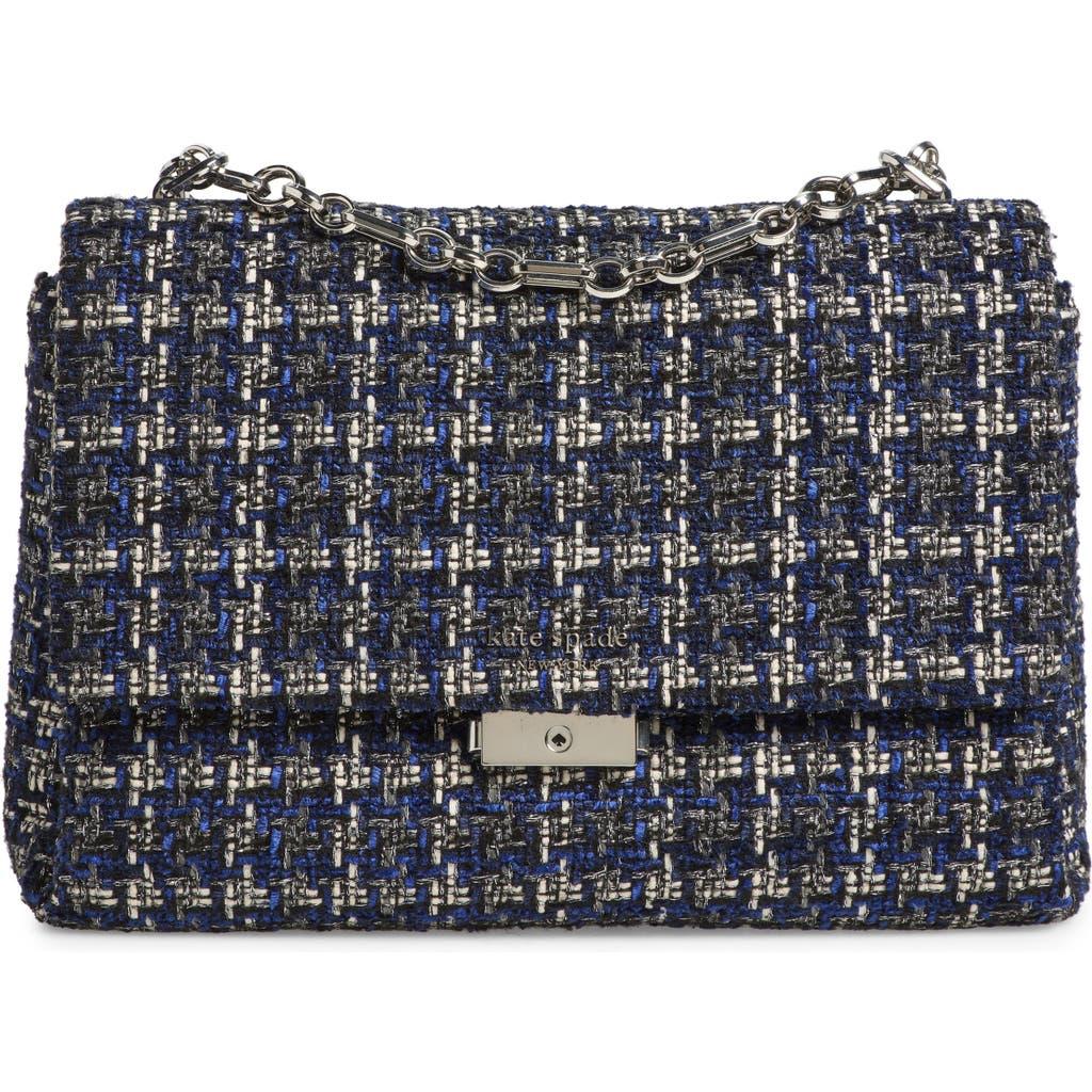 Kate Spade Carlyle Tweed Xl Shoulder Bag in Blue | Lyst