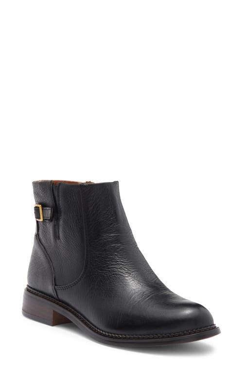 Franco Sarto Hansa Leather Buckle Boot in Black | Lyst