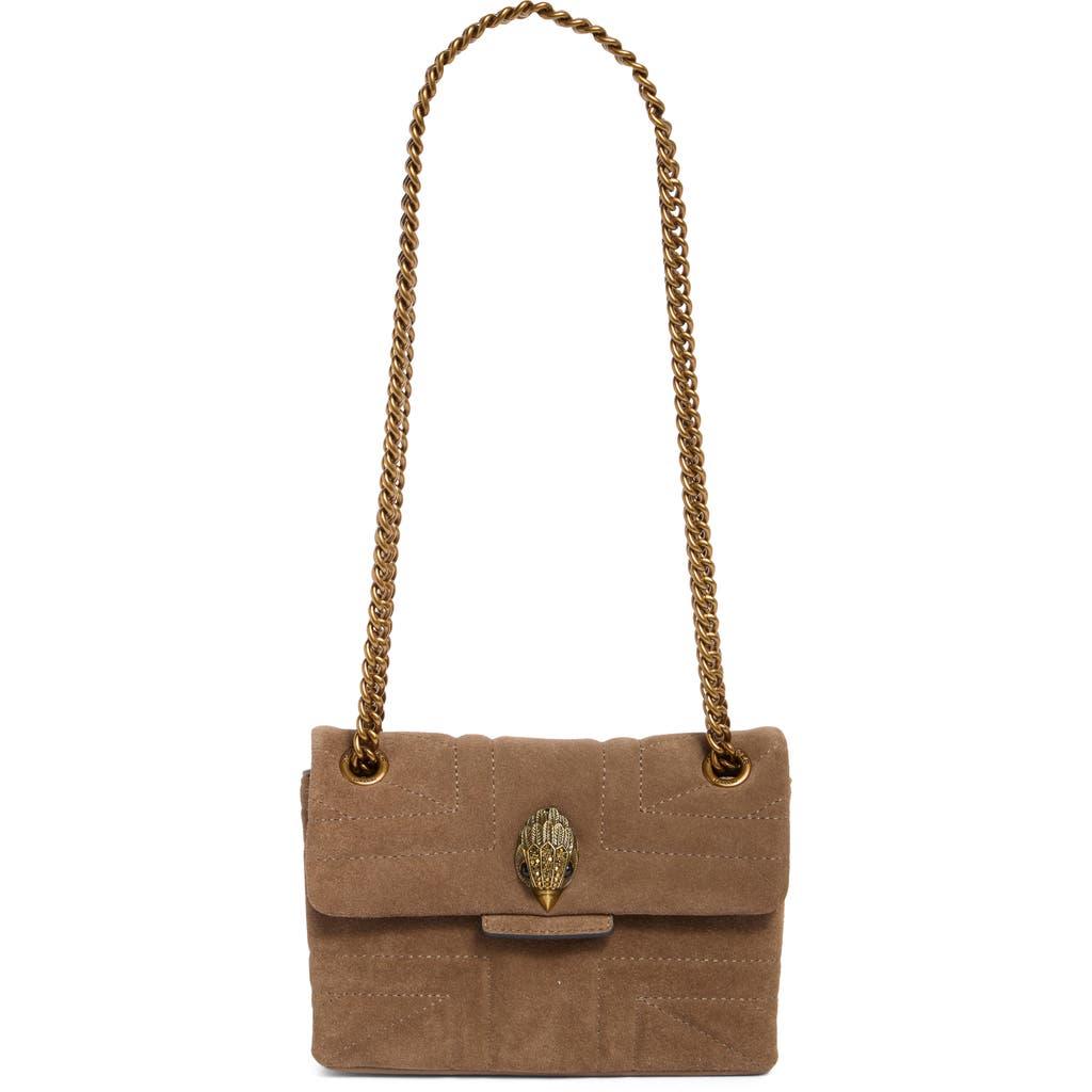 Kurt Geiger Mini Kensington Convertible Leather Crossbody Bag in Brown ...