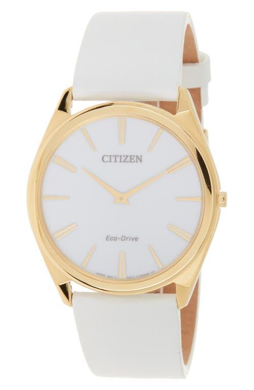 Citizen Stiletto Eco-Drive Dial Stainless Steel Watch, 39Mm in White | Lyst