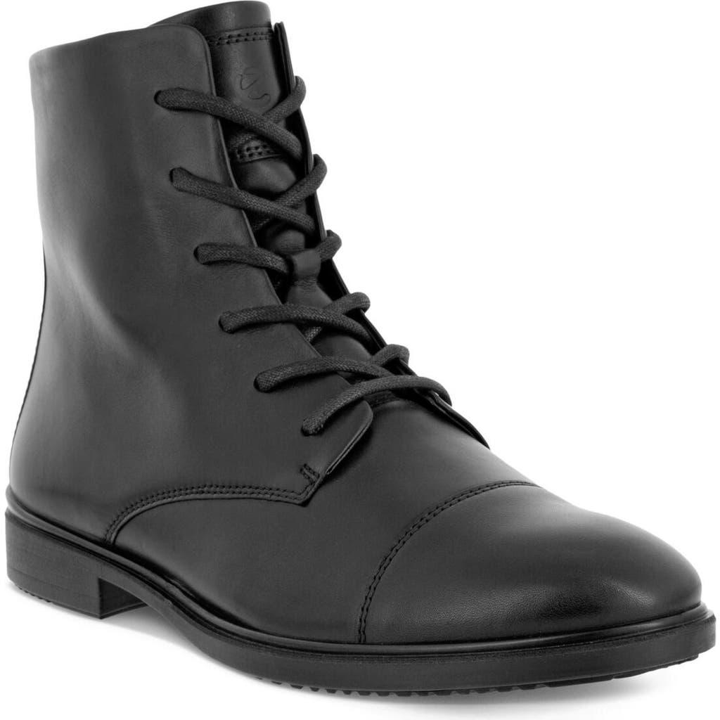 Ecco Touch 15 Lace Water Resistant Boot in Black | Lyst