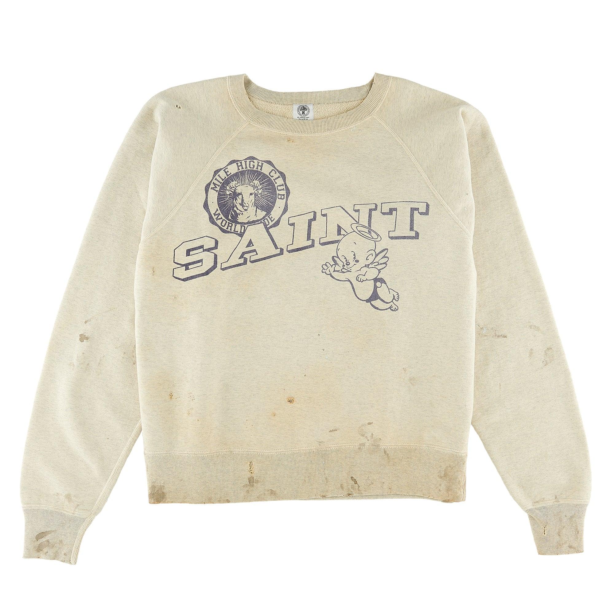 49％割引グリーン系,M【1着でも送料無料】 SAINT Mxxxxxx RGLN SWT SHIRT VISION M スウェット トップス ...