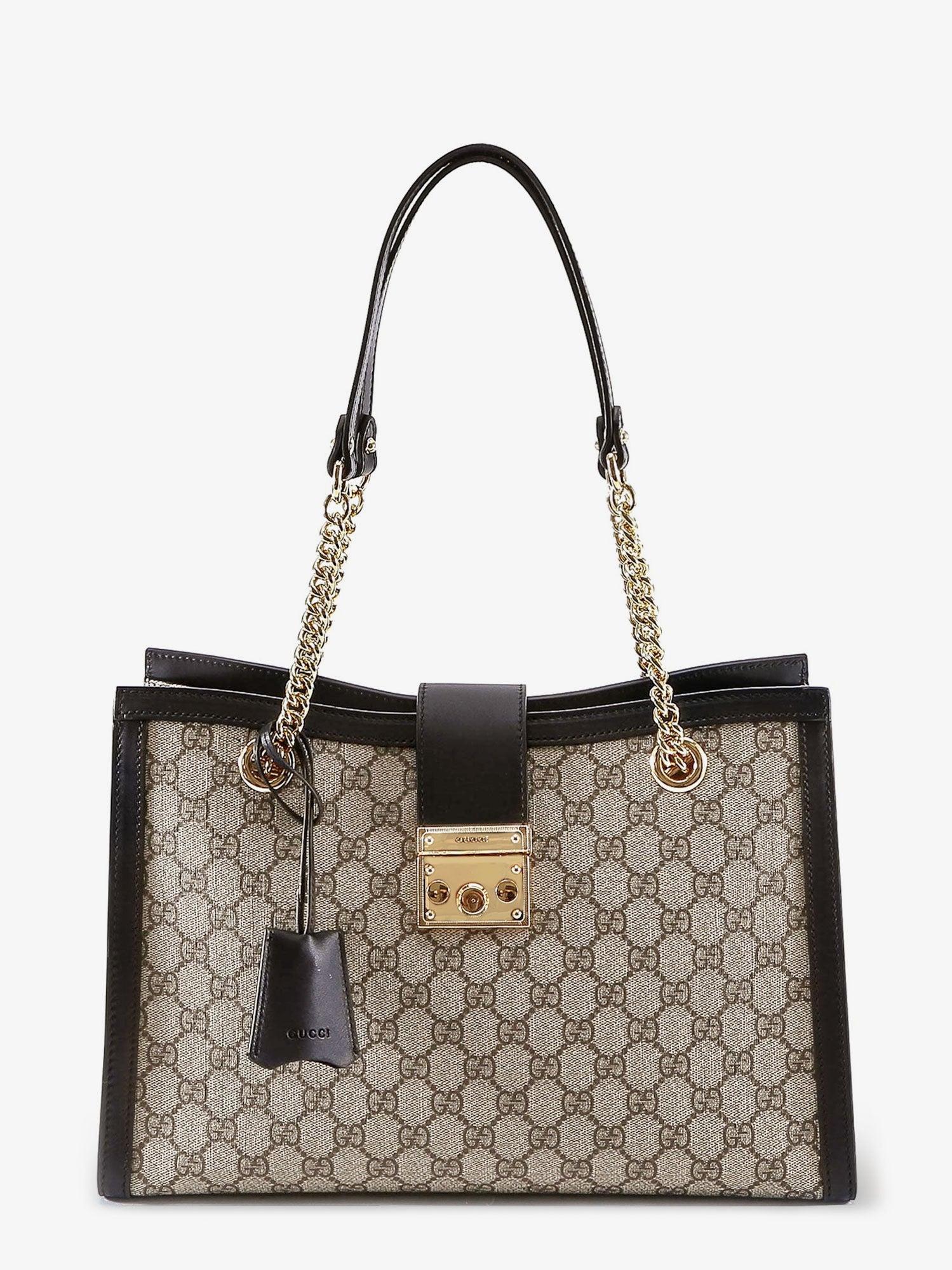 Gucci Padlock GG Bag in Black | Lyst UK
