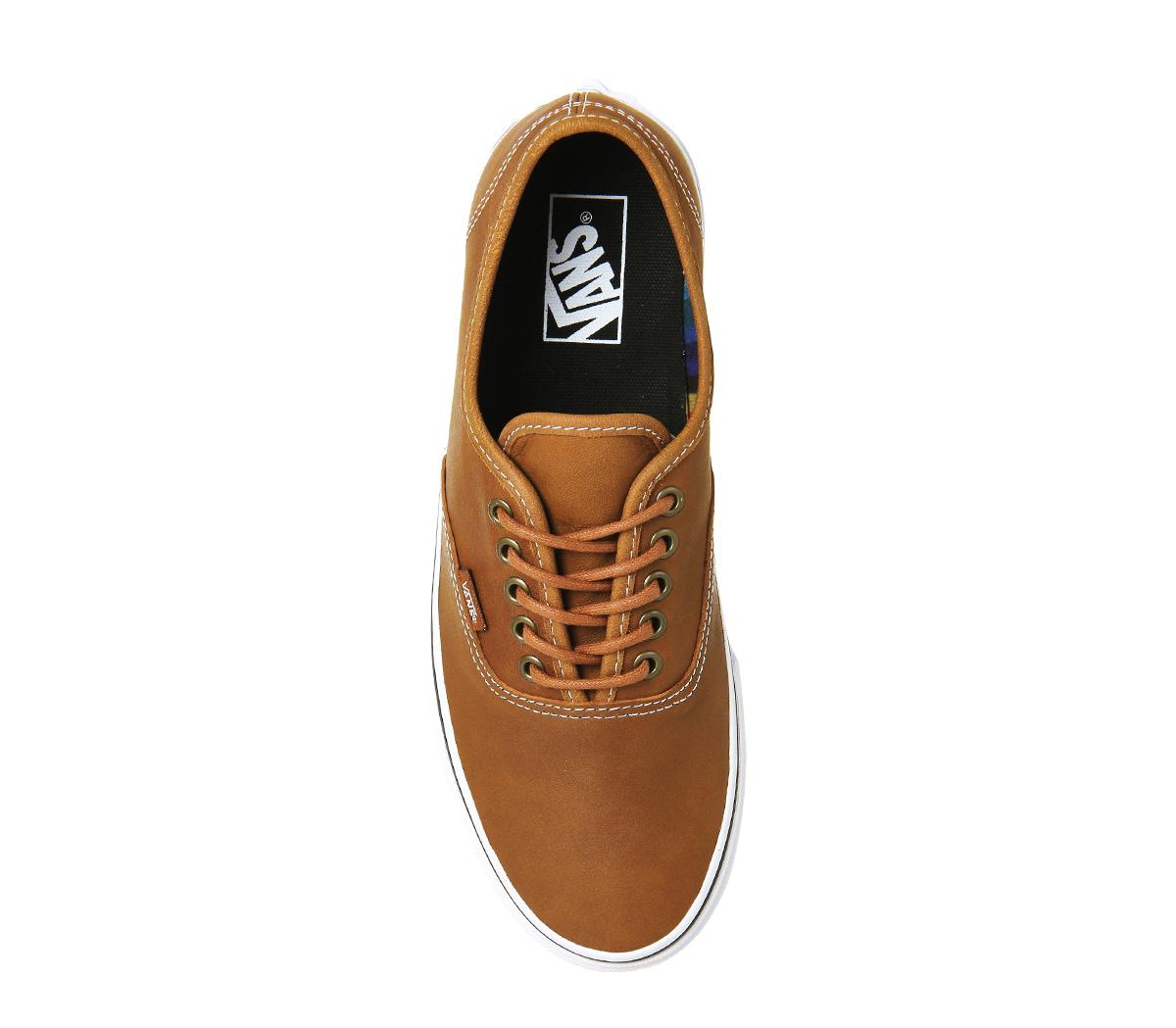 Lyst - Vans Authentic Leather in Brown for Men
