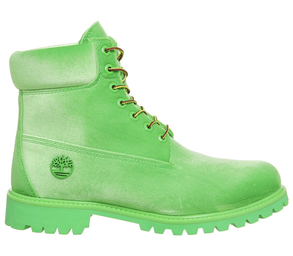 Off-White c/o Virgil Abloh X Timberland Velvet Boots in Green for Men ...