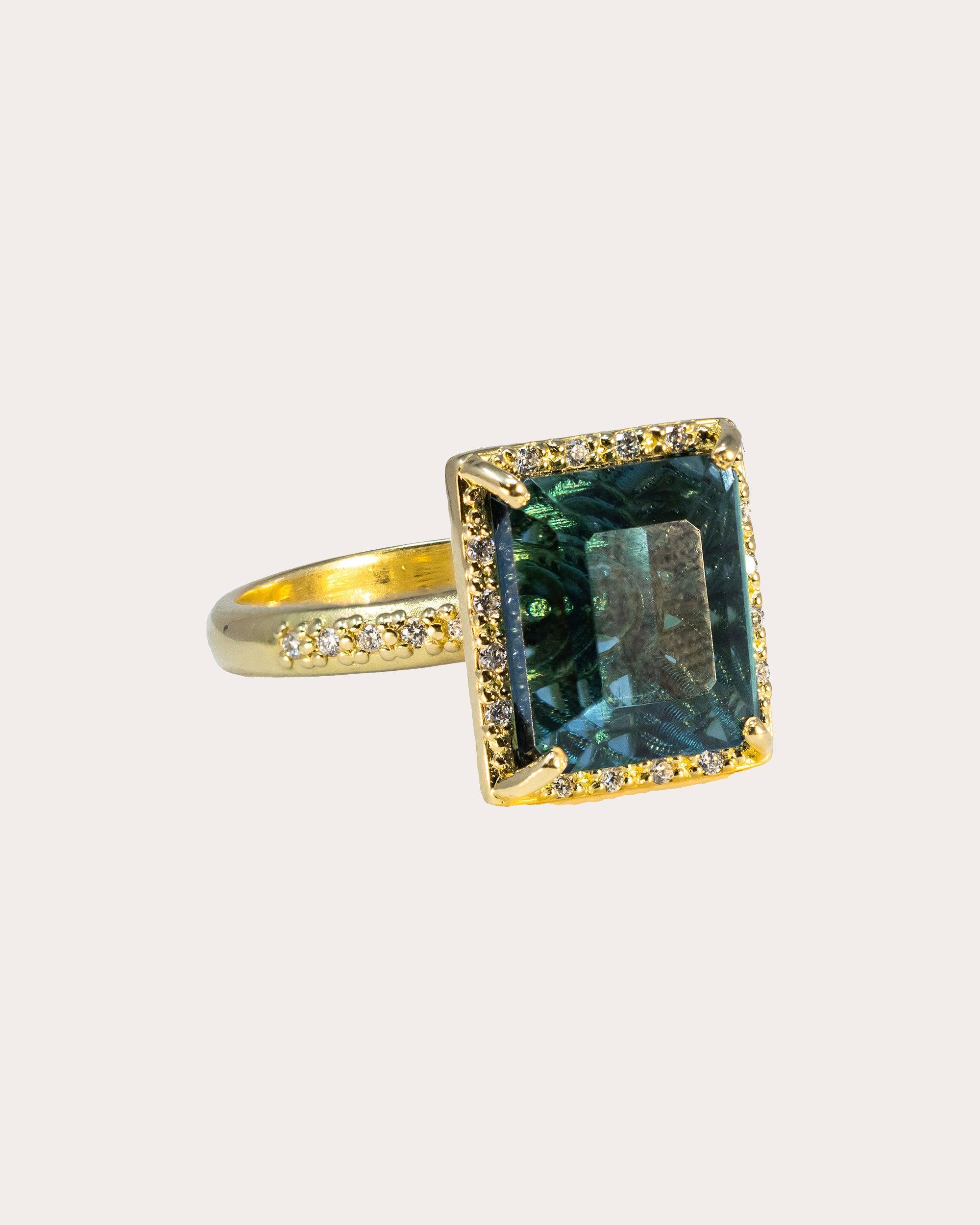 Armenta London Topaz & 18k Gold Statement Ring in Blue | Lyst
