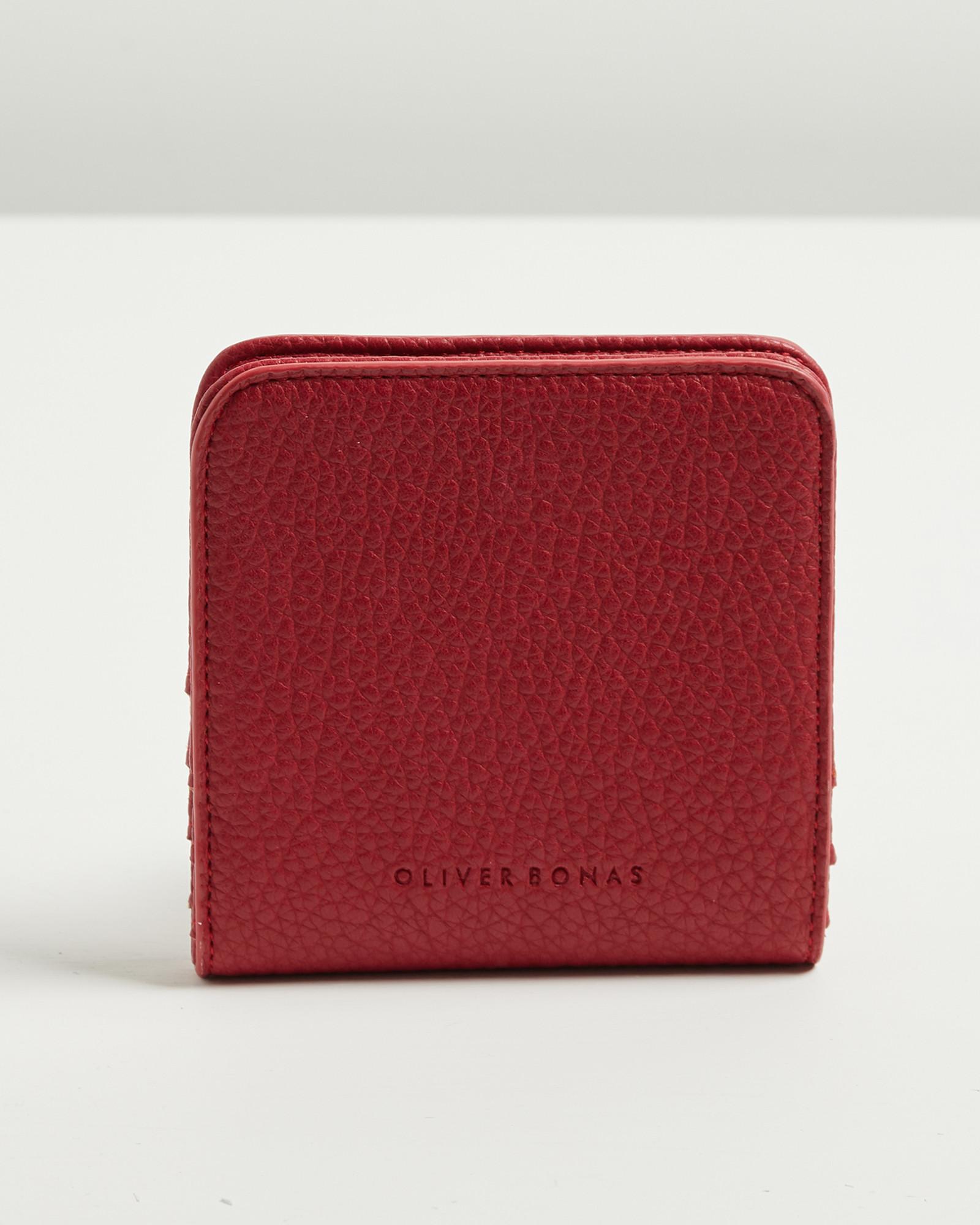 Oliver Bonas Jada Red Square Fold Over Wallet - Lyst
