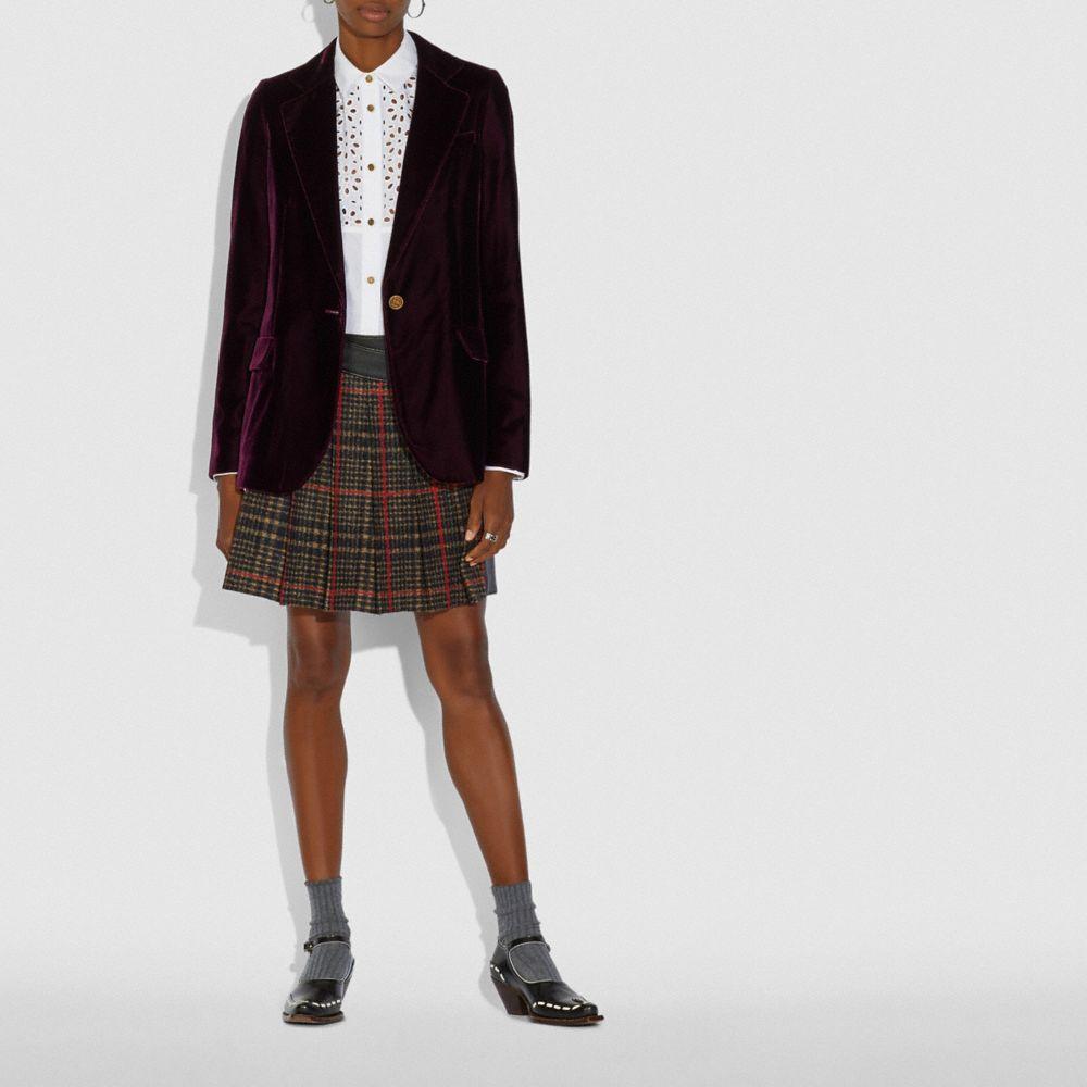 COACH Velvet Blazer - Lyst