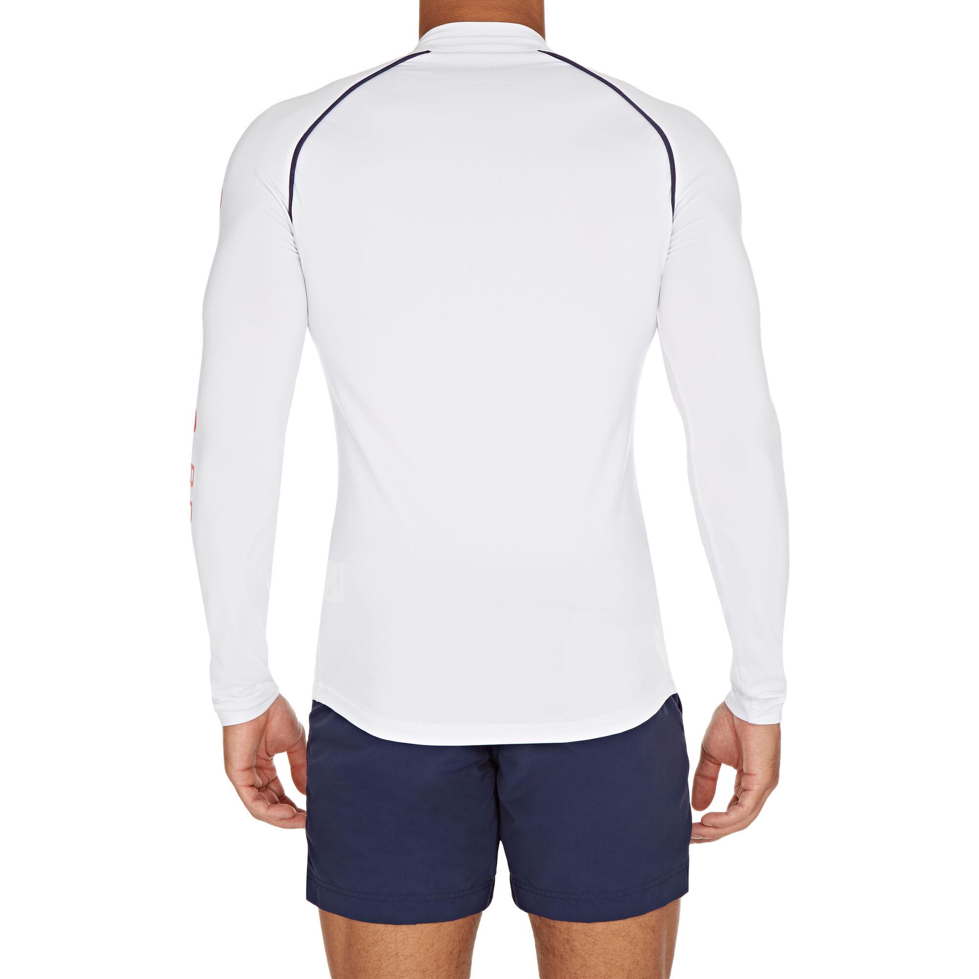 Orlebar Brown Bray White/red Half-zip Rash Guard for Men - Lyst