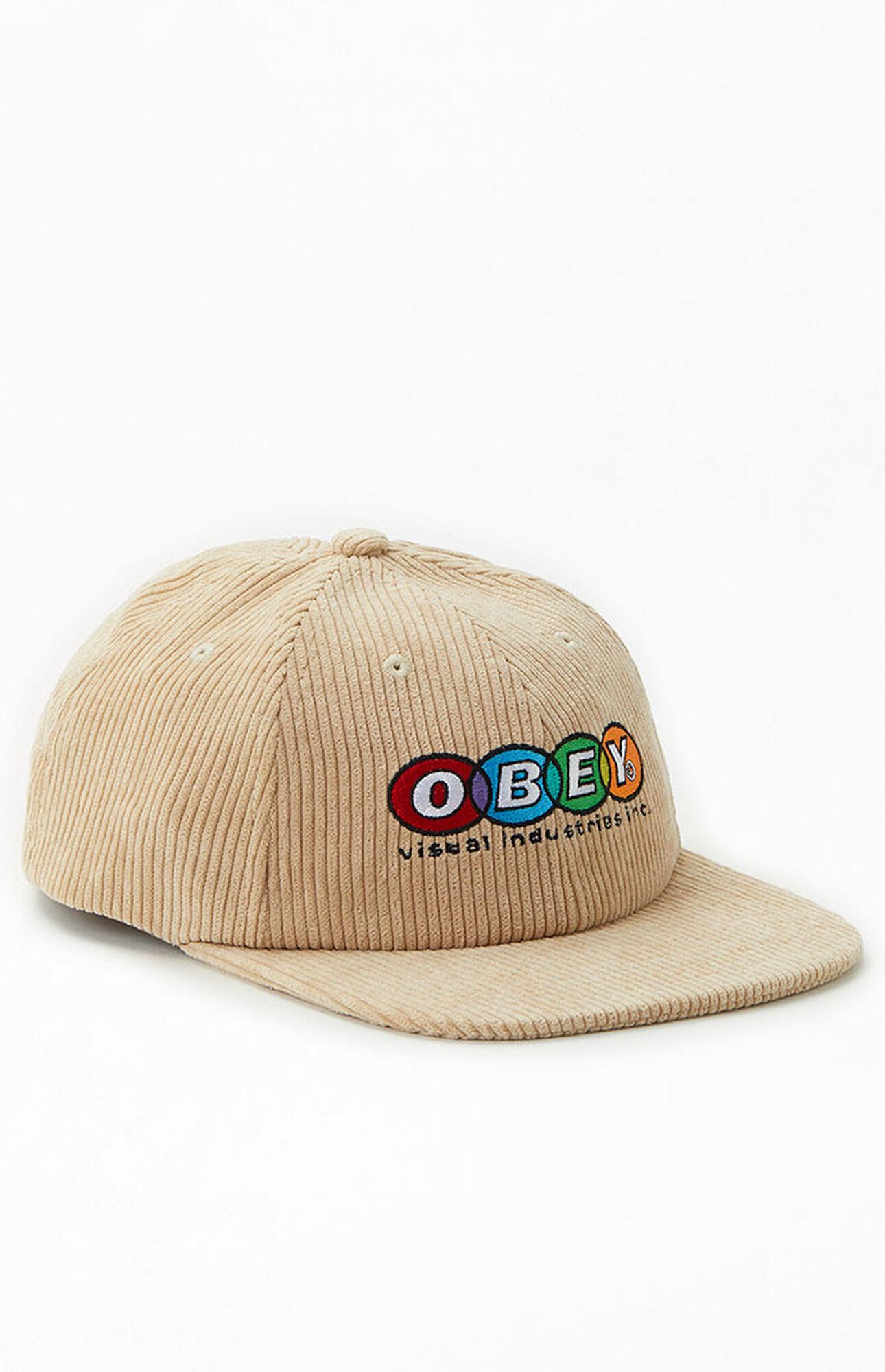 Obey Industries 6 Panel Snapback Hat in Natural for Men | Lyst