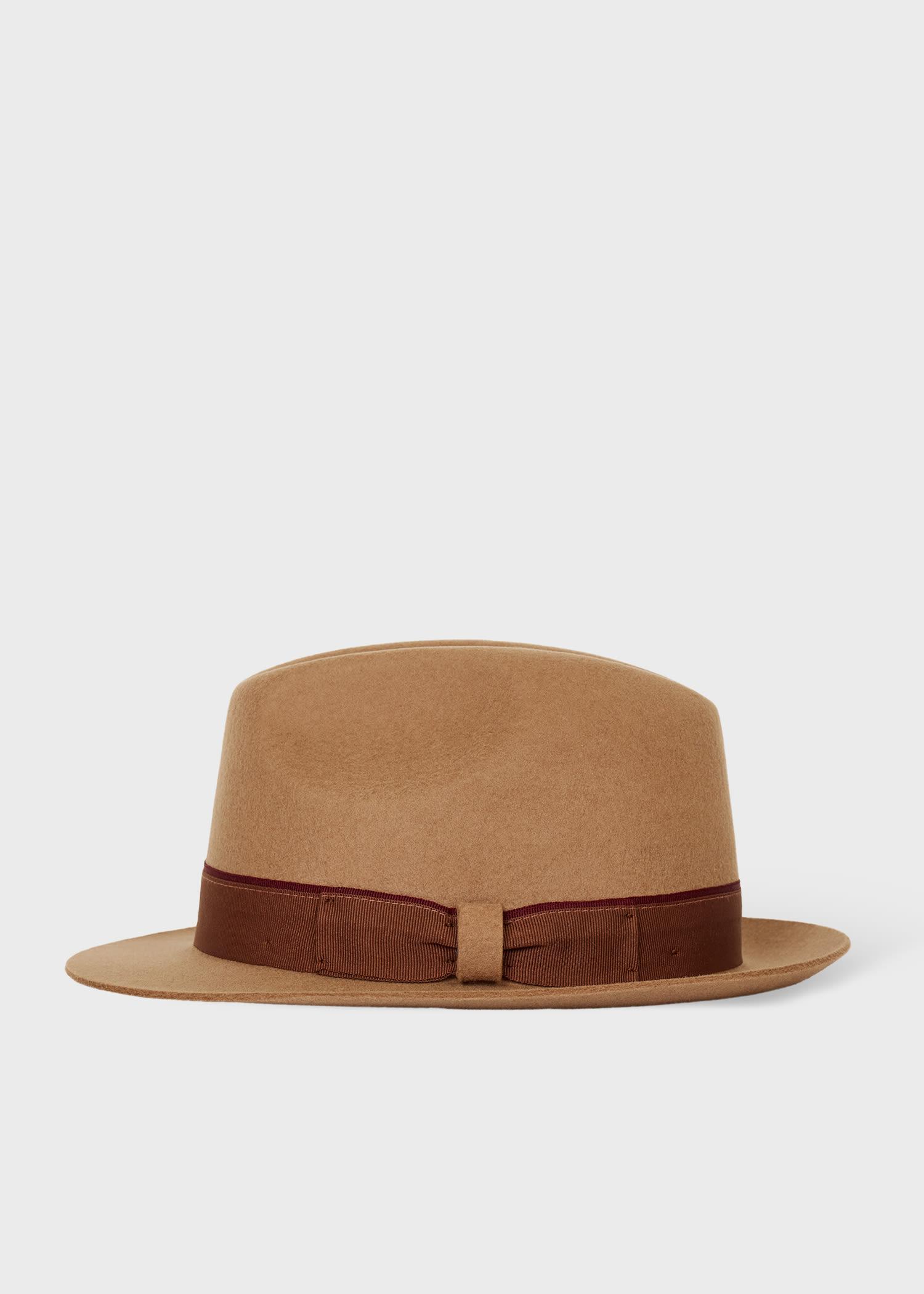 Paul Smith 'Edmund' Trilby Hat in Brown for Men | Lyst