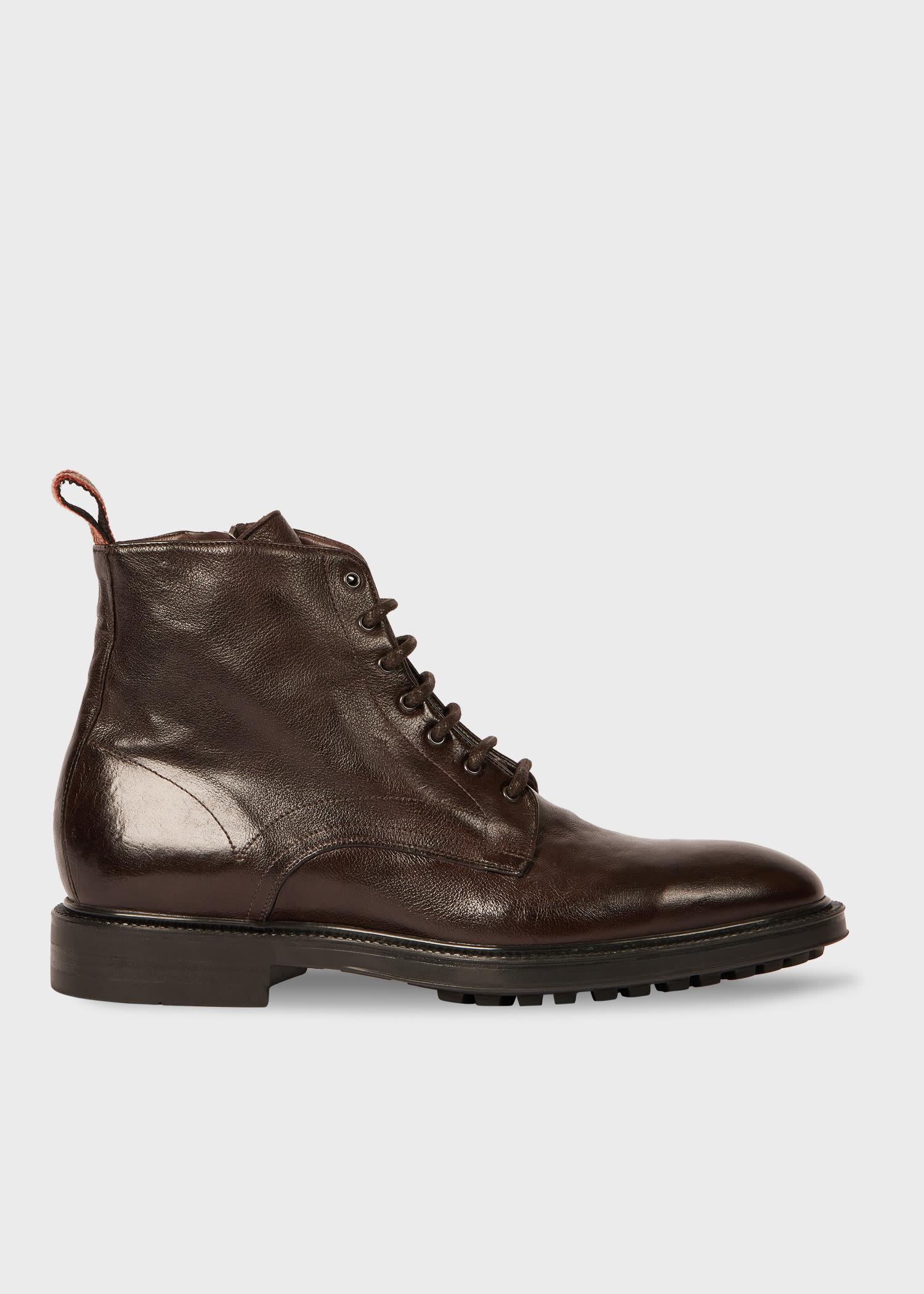 Paul Smith Leather Sparrow Ankle Boots in Brown for Men | Lyst