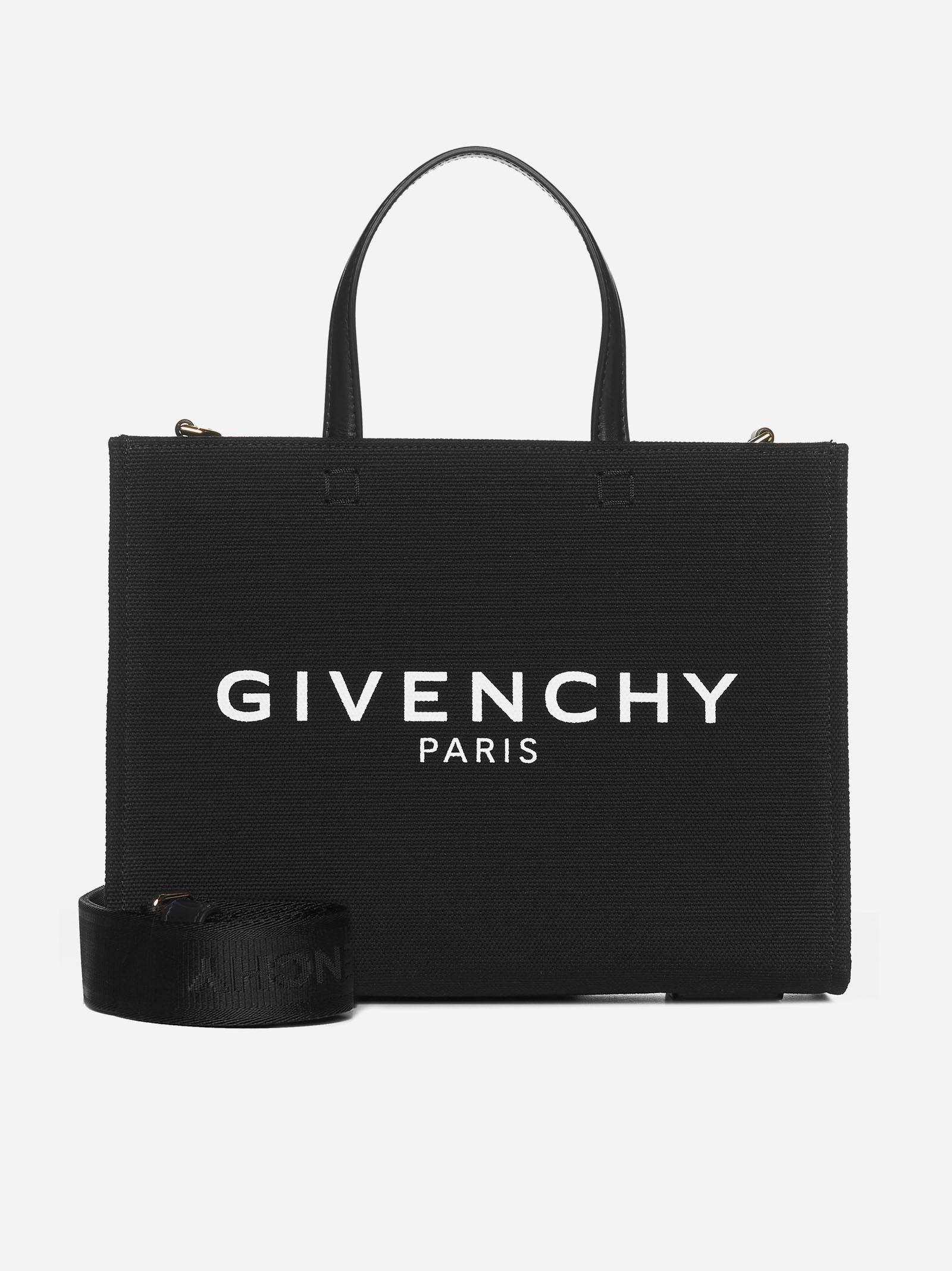 Givenchy G Tote Small Canvas Bag in Black | Lyst