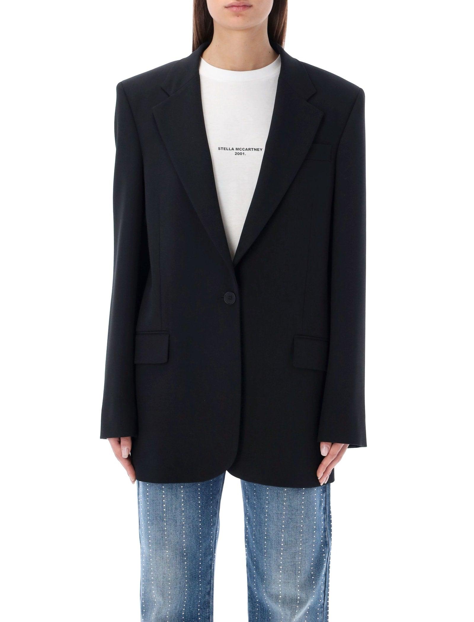 Stella Mccartney Tella Mccartney Single Breast Blazer In Blue Lyst