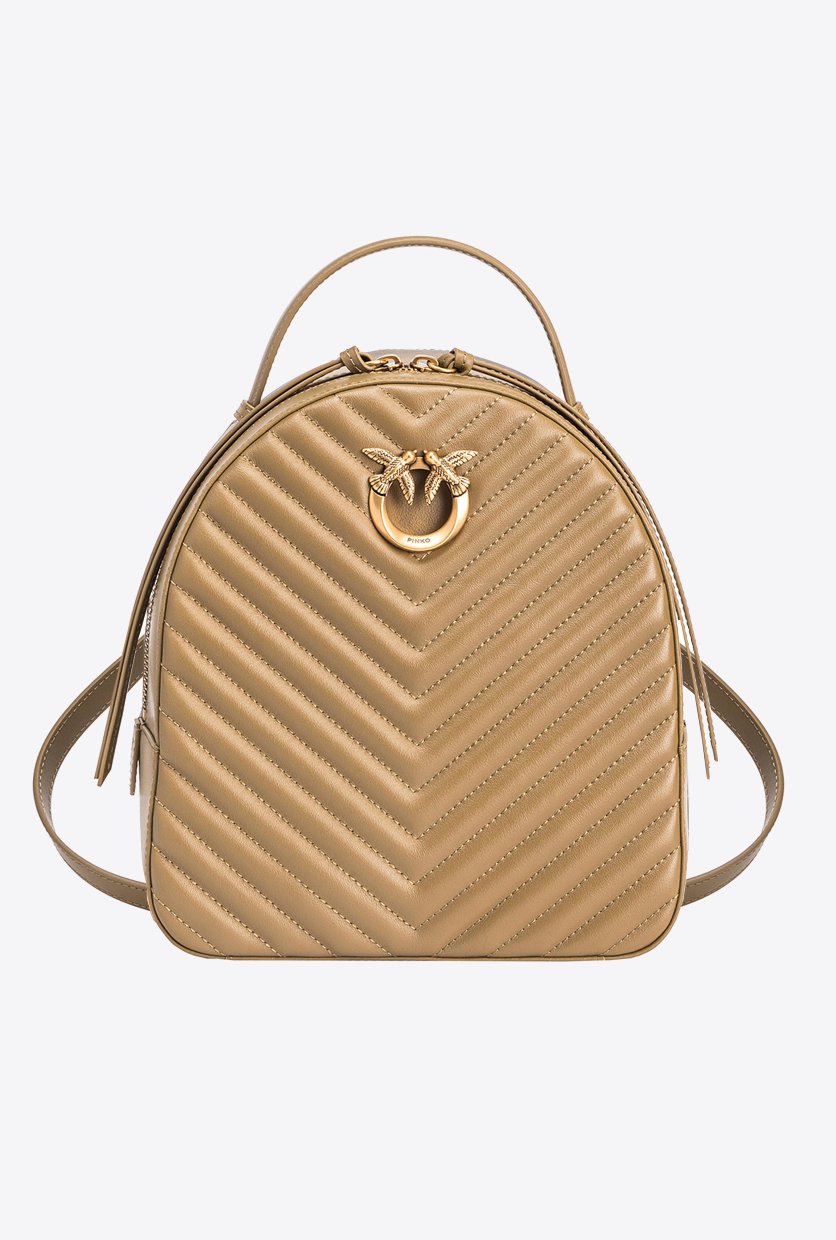 Pinko Love Backpack in Natural | Lyst UK