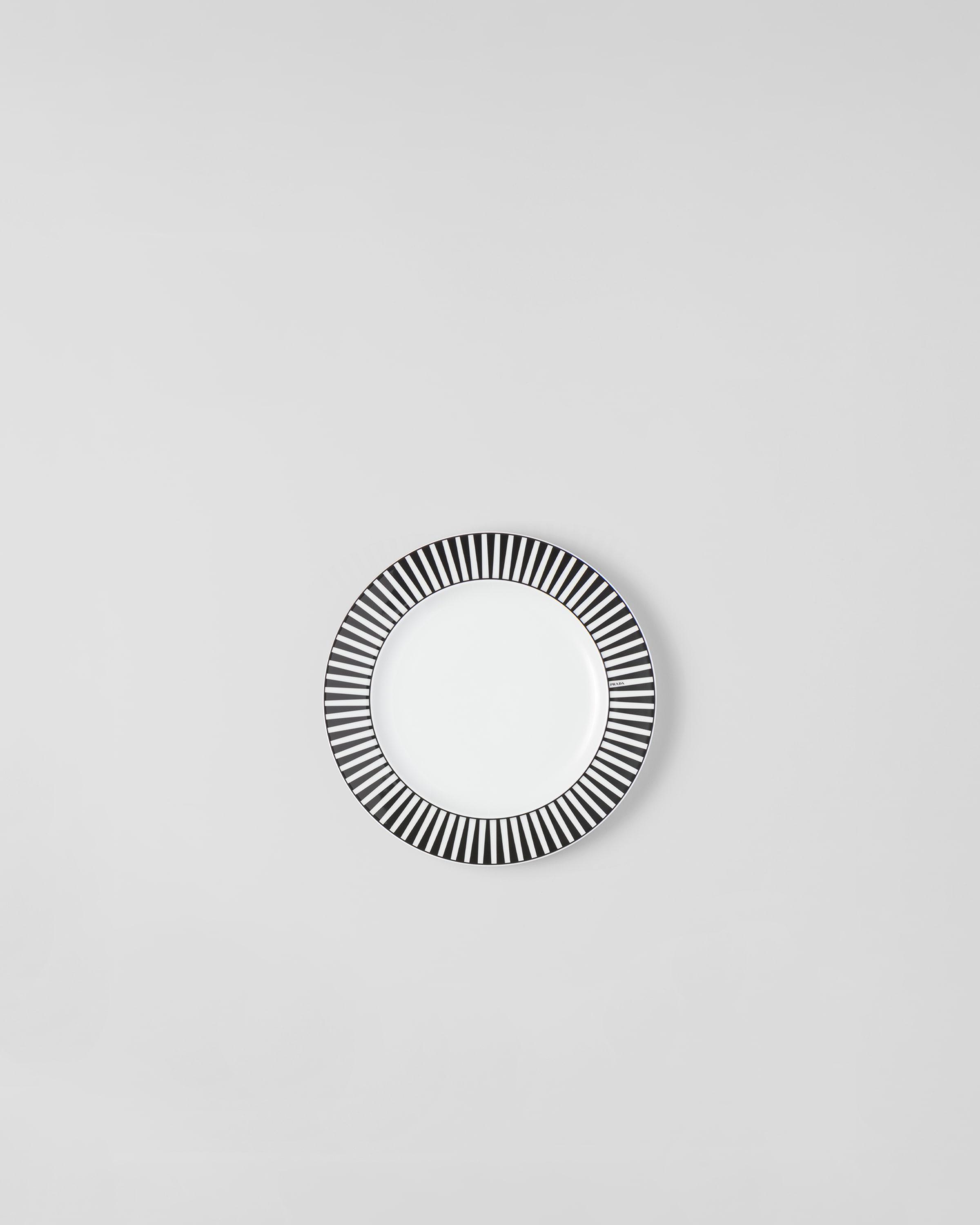 Prada Set Of Two Porcelain Dessert Plates in Metallic | Lyst