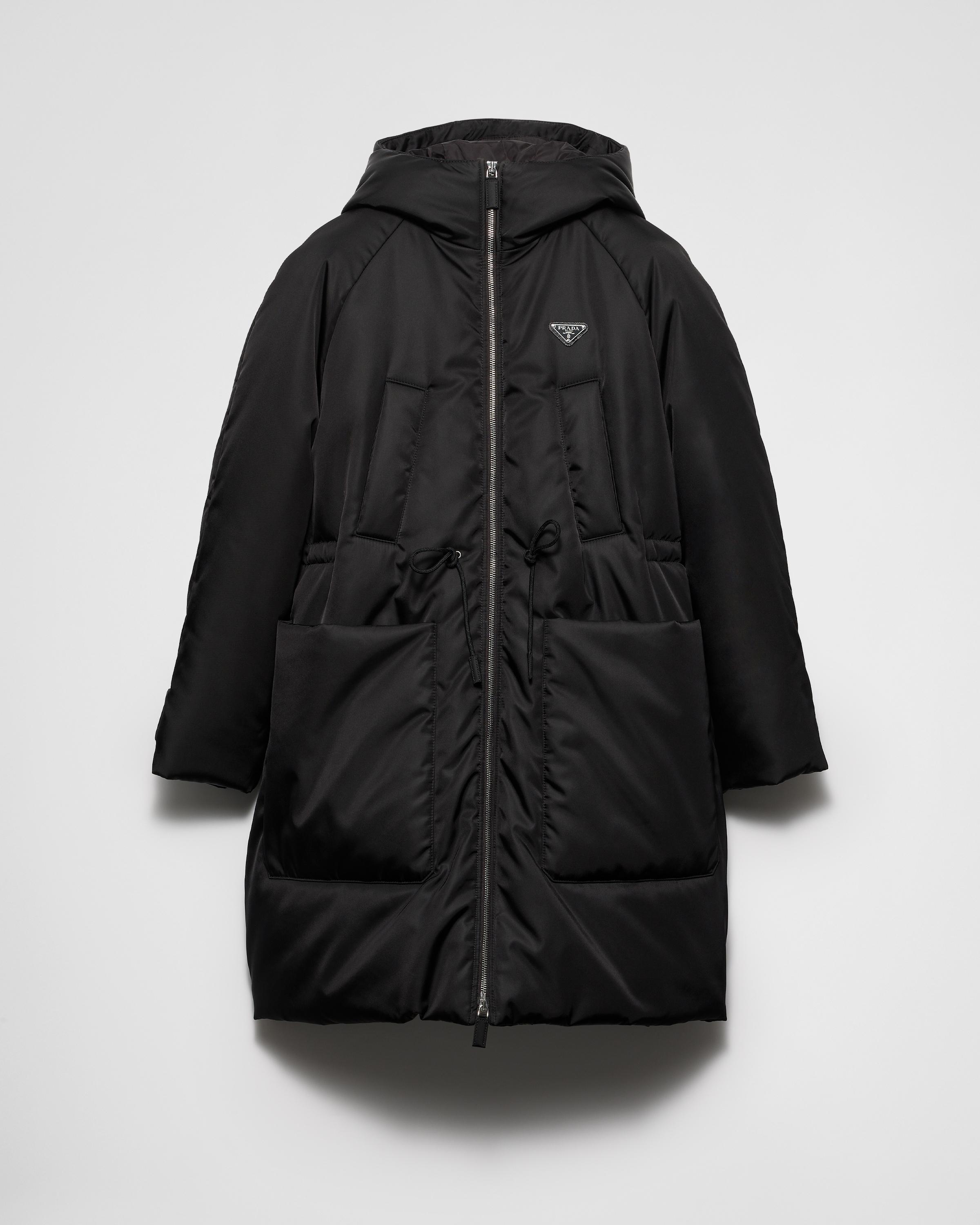 Prada Re-Nylon Down Coat in Black | Lyst