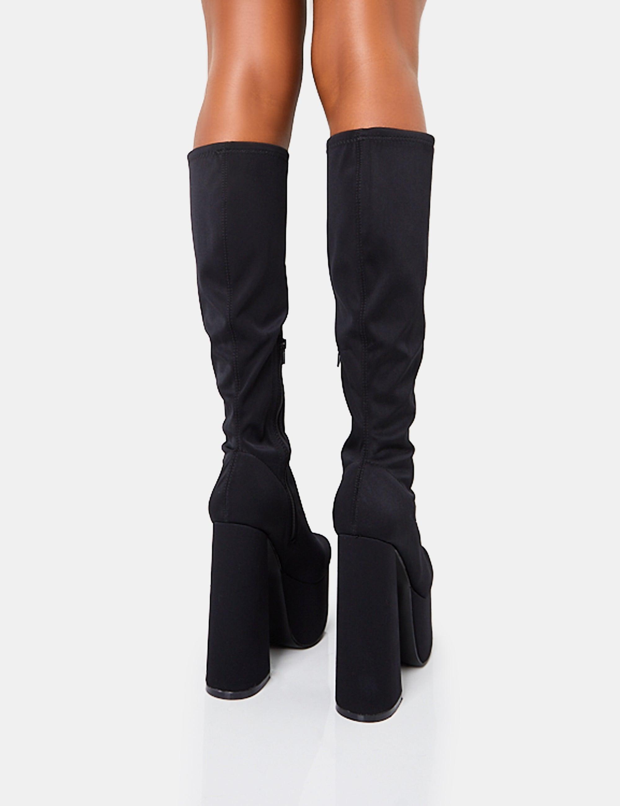 Nylon Over The Knee Boots