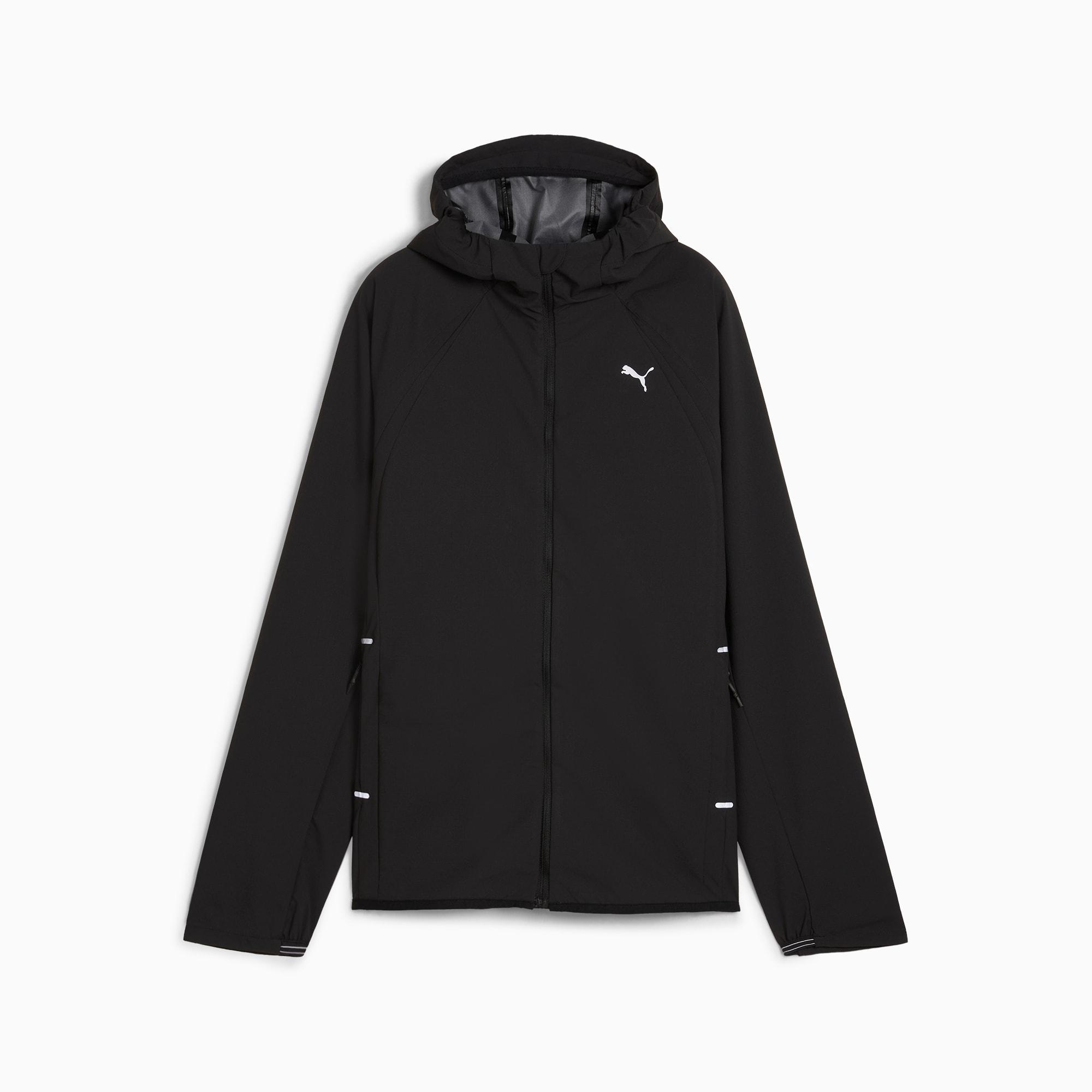 PUMA Run Rain Jacket in Black Lyst UK
