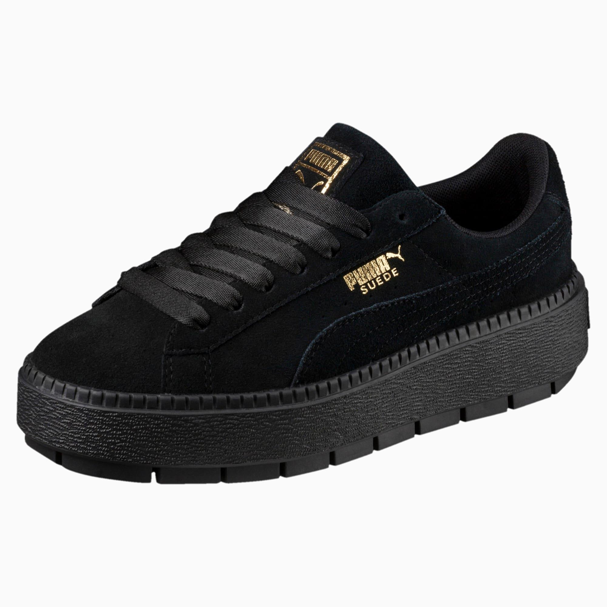 PUMA Platform Trace Sneakers In Black Lyst PUMA Platform Trace Sneakers In Black Lyst