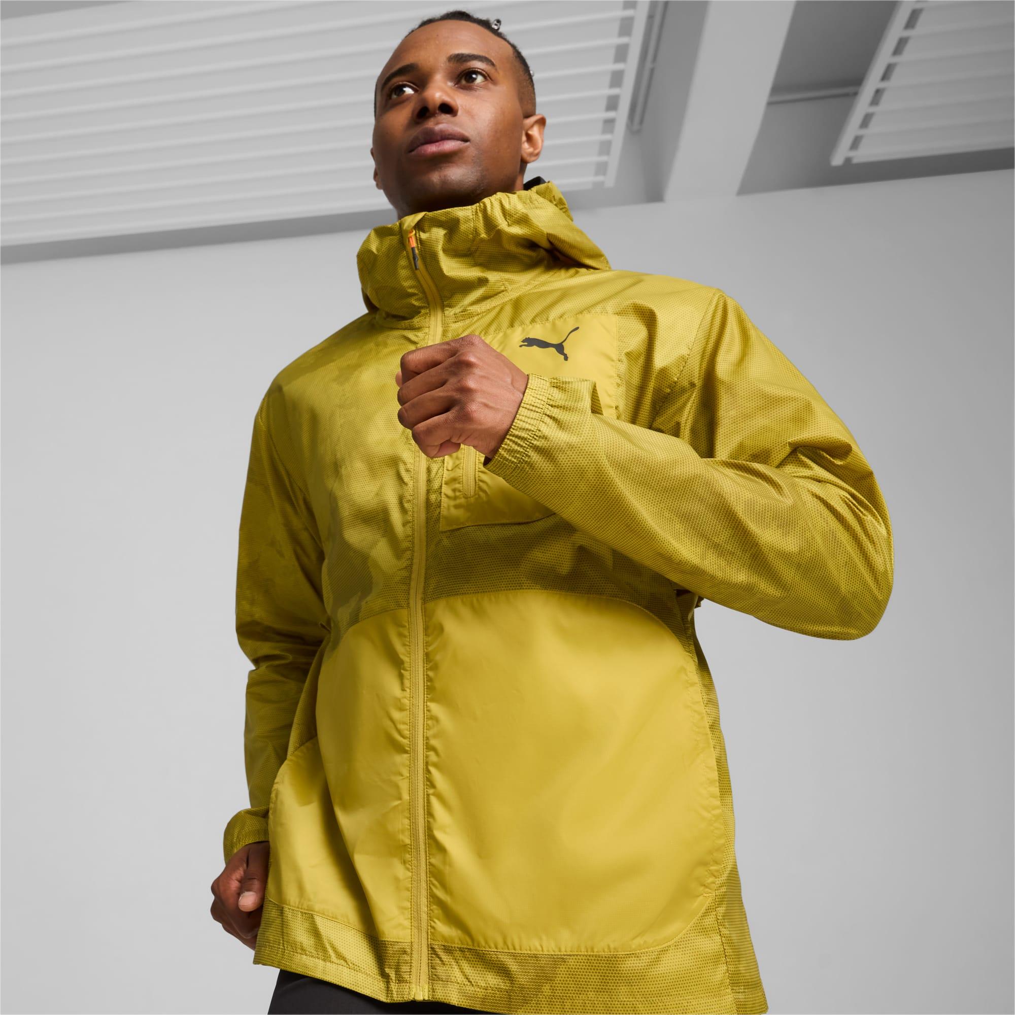 PUMA Seasons Running Jacket in Yellow for Men | Lyst UK