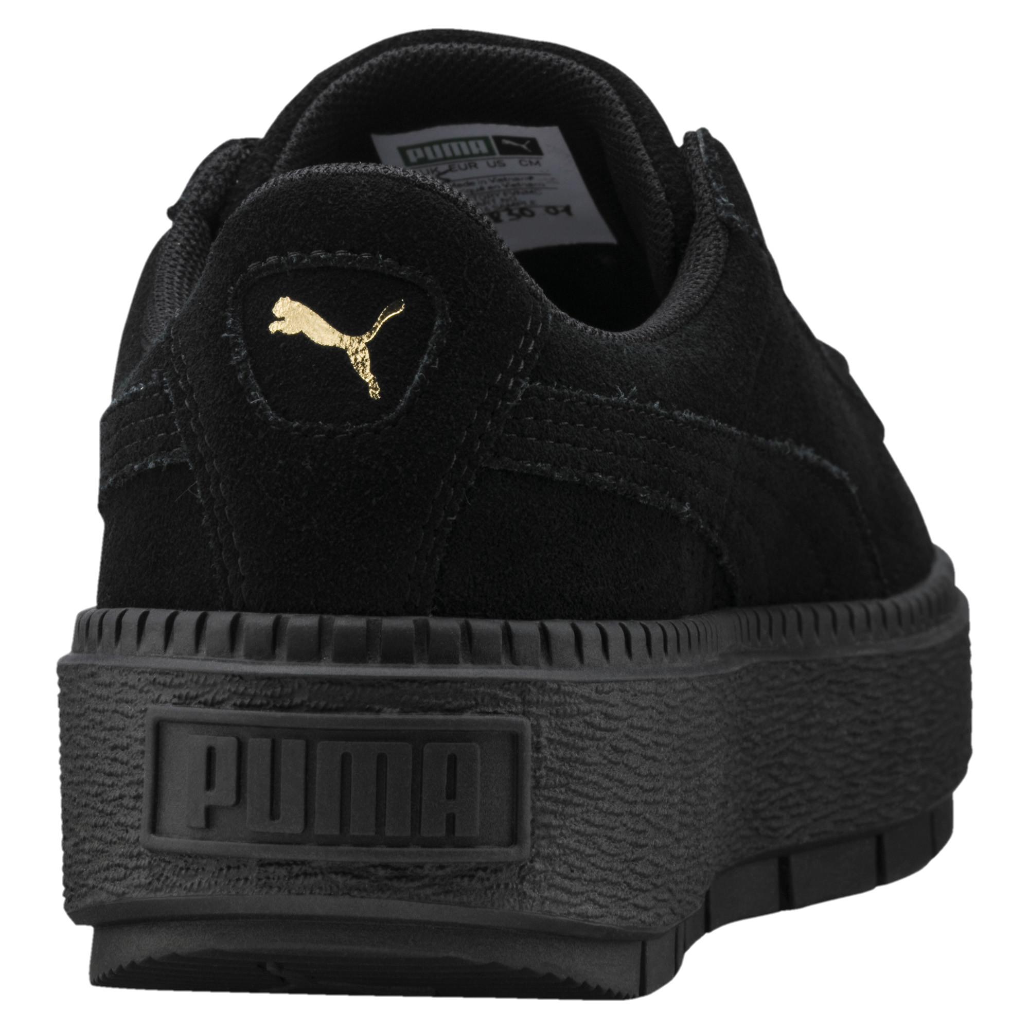 PUMA Suede Platform Trace Women's Sneakers in 01 (Black) - Lyst