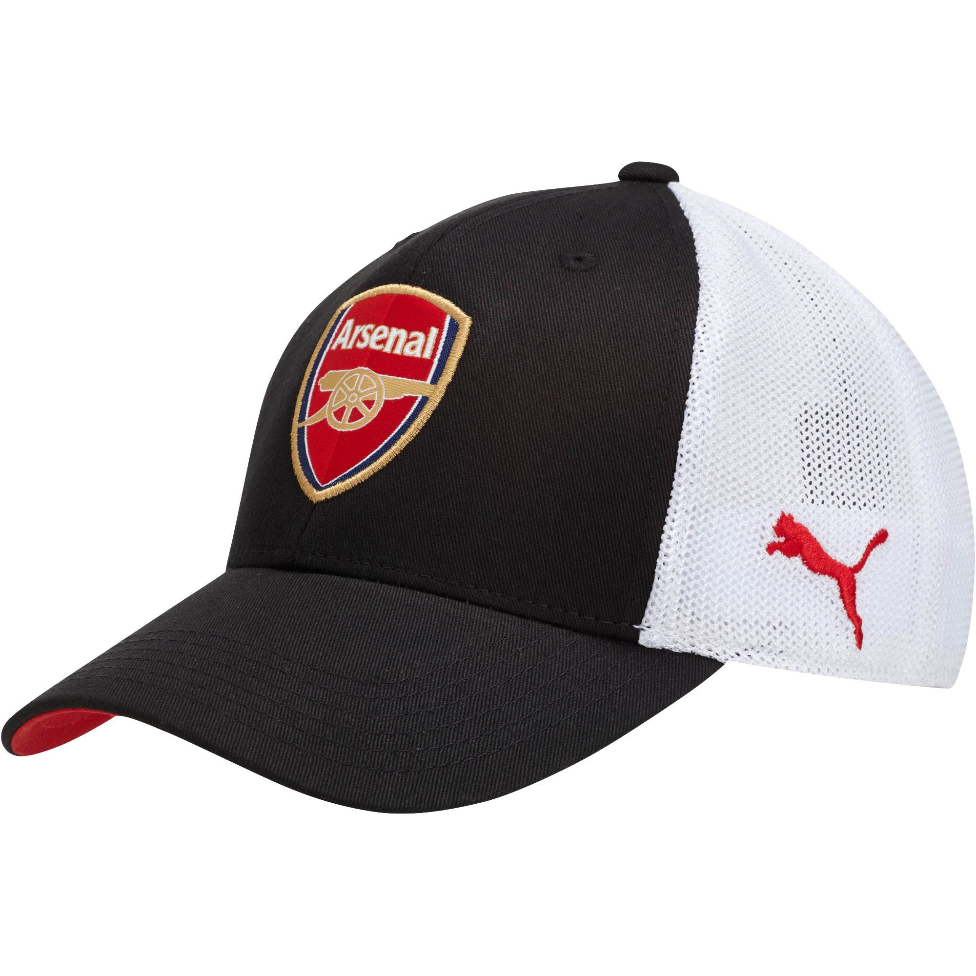 PUMA Arsenal Mesh Stretch Fitted Hat in White for Men | Lyst