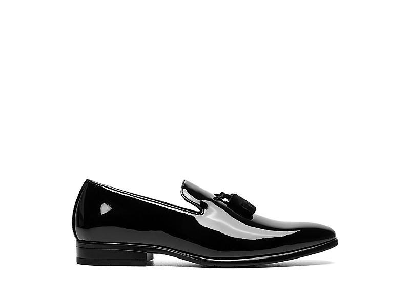 Stacy Adams Phoenix Plain Toe Tassel Slip On in Black for Men | Lyst