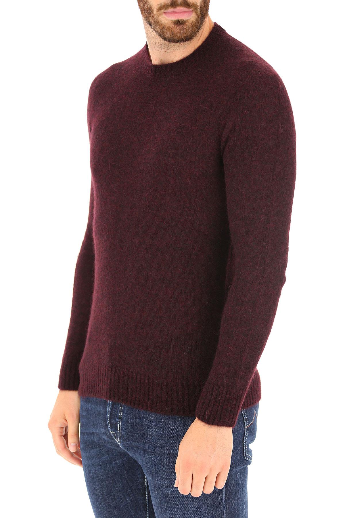 Drumohr Wool Sweater For Men Jumper On Sale in Bordeaux (Purple) for ...